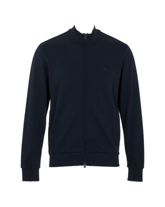 Emporio Armani Herren-Sweatshirt, offen, Frottee, Gr&ouml;&szlig;e M, Blau, blau, M