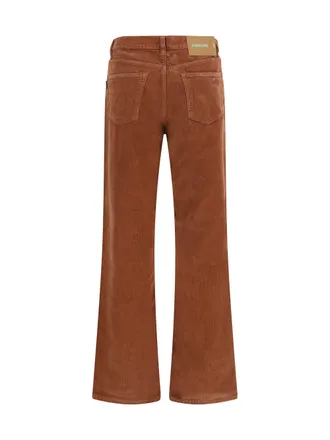 Haikure Womens Korea Pier Corduroy Pants Nougat Cotton Jean