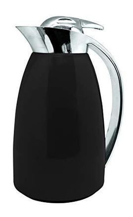 Nerthus Kitchenware doppelwandig aus Edelstahl und innen aus Glas FIH 726 schwarz