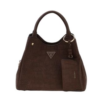 Guess Lorella Petit Tote - Femme - Sacs - Brun - Taille: ONE Size
