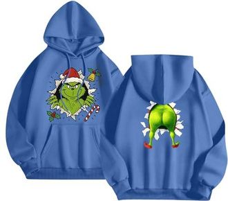 Generic Le Grinch Sweat Femme A Capuche Pyjama Vêtements Pull Moche Plaid Pilou 2025 Vetement The Deguisement Sweet Adulte Oversize Hiver Costume Sweatshirts 