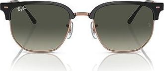 Ray-Ban Lunettes de soleil carr&eacute;es Clubmaster RB4416, Gris fonc&eacute; sur or rose/gris d&eacute;grad&eacute;, 53 mm