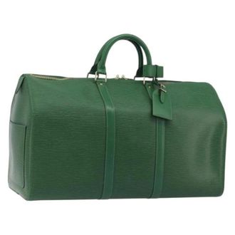 Louis Vuitton Sac Boston Vintage doccasion - Femme - Pre-owned - Vert - Taille: ONE Size