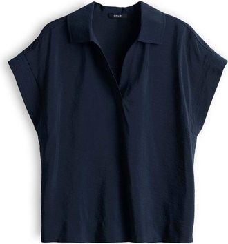 OPUS Kurzarmshirt mit leichter Front R&uuml;ckenfalte f&uuml;r lockeren Fall