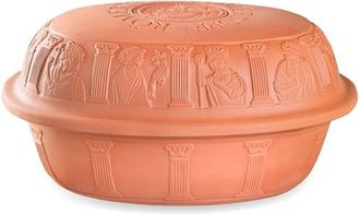 R&ouml;mertopf R&ouml;mertopf Br&auml;ter MAXI Klassiker G&auml;nsebr&auml;ter aus Naturton, 7 Liter, f&uuml;r bis zu 8 Personen, Dampfgarer-Prinzip f&uuml;r saftige Braten, ca. 42,5 x 32,5 cm, o