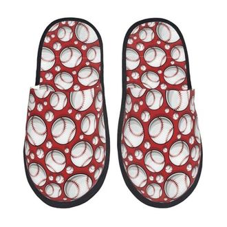 Generic Chaussures De Maison Baseball Mignon Pantoufles Int&eacute;rieur Et Ext&eacute;rieur Fuzzy Pantoufles Unisexes Slippers Pour Spa Hiver Chambre &Agrave; Coucher L