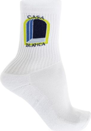 Casablanca Homme, Sous-v&ecirc;tements, Blanc, Taille: M Chaussettes de sport
