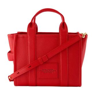 Marc Jacobs Structured Cowhide Tote Bag - Red