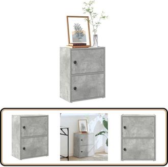 vidaXL Bücherregal Betongrau 40x24x52 cm Holzwerkstoff - Vidaxl