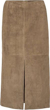 Rotate Rotate Birger Christensen, Femme, Jupes, Beige, Taille: 36 FR Midi Skirt