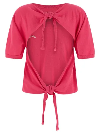 Ganni Bare Back Sweater - Pink