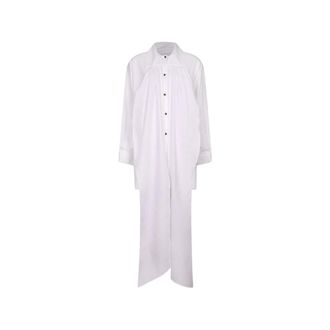 Emporio Armani Hemd mit Falten und Knopfleiste - - Blouses & Shirts - Damen - Wei&szlig; - S