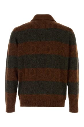 Etro Mens Embroidered Wool Polo Shirt V4026 Exterior Exterior: T-shirts And Polos
