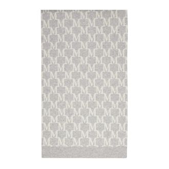 Max Mara Monogramm Druck Grauer Schal - - Accessories - Damen - Grau - ONE SIZE
