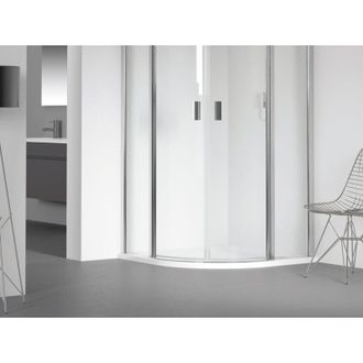 Riho Riho - Z&uuml;rich Viertelkreis-Duschwanne, Ablauf 90mm, Montage auf