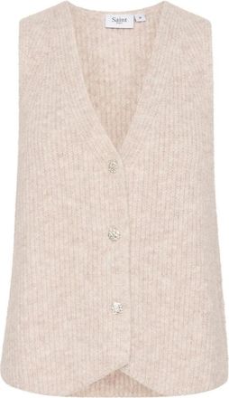 Saint Tropez Femme, Vestes, Gris, Taille: 36 FR Xenyasz Vest Strik