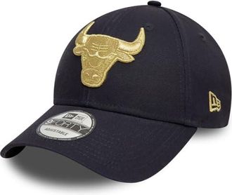 New Era 9Forty Strapback Cap - Metallic Chicago Bulls
