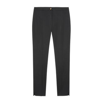Elena Miro Gerade Milano Stitch Hose - - Trousers - Damen - Schwarzk - 3XL