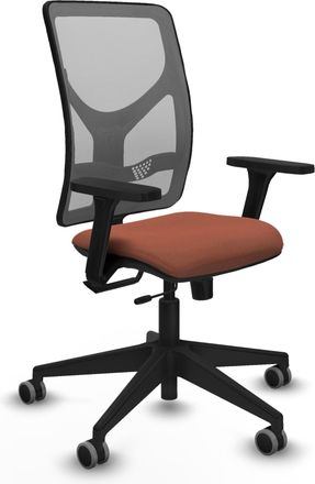 Piqueras y Crespo Schreibtischstuhl mit 3D-Armen, h&ouml;henverstellbare Lendenwirbelst&uuml;tze, ausgestattet mit Syncro/Traslack und Schneideschaum, mit Rollen 65 mm, Parkett, 