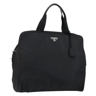 Prada Sac &agrave; main vintage en nylon Pre-owned - Femme - Pre-owned - Noir - Taille: ONE Size