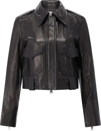 Khaite Femme, Vestes, Noir, Taille: 40 FR Veste de motard en cuir