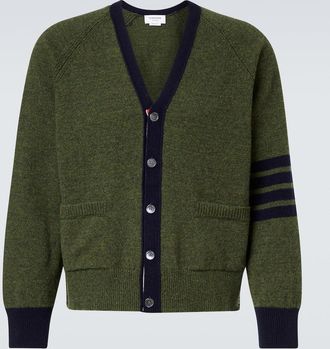 Thom Browne Cardigan 4-Bar en laine
