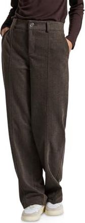 Street One 3716928 Pantalon Coupe Droite, Marron foncé, 46W / 32L Femmes
