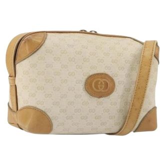 Gucci Pre-owned Vintage Micro Small GG Canvas Schultertasche - - Pre-owned - Damen - Beige - ONE SIZE