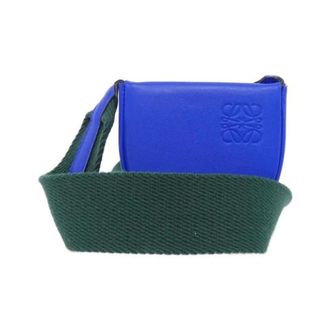 Loewe Pre-owned Paulas Small Heel Pouch Calf Shoulder Bag - - Pre-owned - Damen - Blau - ONE SIZE
