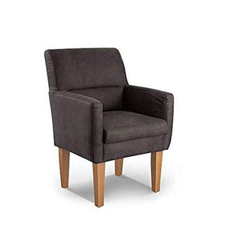 Cavadore Diningsessel Kira / Polstersessel für Küche, Esszimmer oder Wohnküche in Lederoptik / Passend zur Küchengarnitur Kira / 66 x 96 x 71 / Hochwertiges Mi