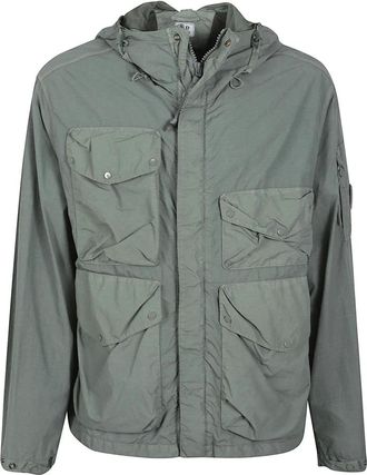 C.P. Company C.p. Company, Homme, Vestes, Gris, Taille: L Flatt Nylon Goggle Jacket