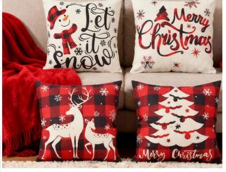 Cabilock 1 Satz Weihnachtskissenbezug Decken Sitz Pl&uuml;sch Abdeckung Schlafsofa Dekoratives Kissen Salbeigr&uuml;ne Kissenbez&uuml;ge Kissenbezug Werfen Quadratischer Kiss