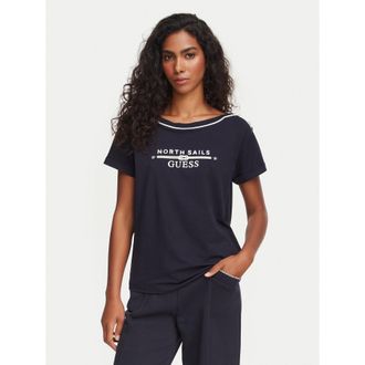Guess T-Shirt W6YI58 K5317 Dunkelblau Regular Fit