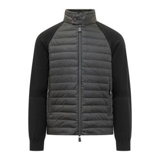 Moncler Homme, Pulls, Noir, Taille: L Padded Zip Jacket