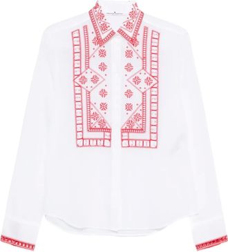 Ermanno Scervino embroidered shirt - Wei&szlig;
