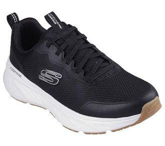 Skechers Homme Edgeride Rekze Basket, Black Mesh/TPU/White Trim, 45.5 EU Large