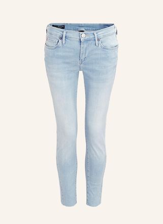 True Religion Jeans Halle Crop Slit blau