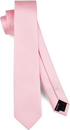 Hisdern Cravate Homme rose 6CM fines de couleur unie idéales pour les mariages et les affaires Plusieurs couleurs disponibles rose pâle