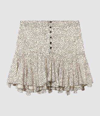 Isabel Marant Jupe Daneen Ecru Black