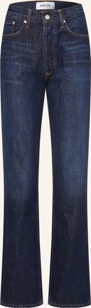 A Gold E Agolde Straight Jeans Lana blau