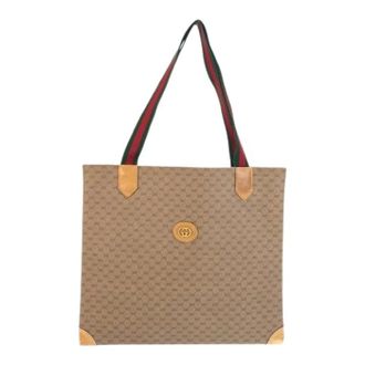 Gucci Pre-owned Vintage Micro GG Supreme Canvas Tote Bag - Femme - Pre-owned - Beige - Taille: ONE Size