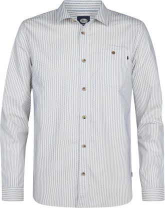 Petrol Industries Gestreiftes Hemd Black River Gelb XL