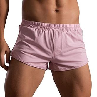Generic Sous-v&ecirc;tements pour homme avec cape, pantalon en coton de couleur unie, &eacute;lastique, ample, d&eacute;contract&eacute;, sport, course, plage, maison, sous-v&ecirc;tements, r