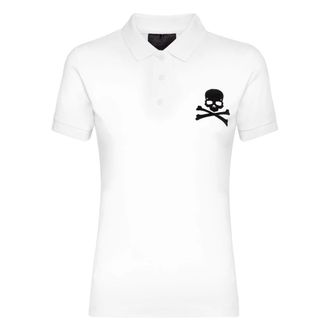 Philipp Plein Femme, Tops, Blanc, Taille: 40 FR Polo SS