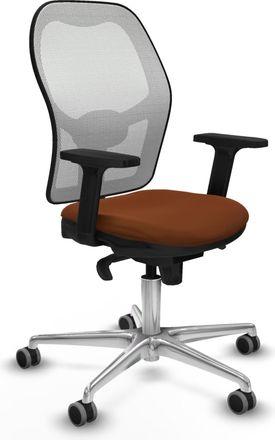 Piqueras y Crespo Jorquera Schreibtischstuhl mit 2D-Armlehnen, h&ouml;henverstellbare Lendenwirbelst&uuml;tze, ausgestattet mit 5 Positionen und injiziertem Schaum. Mit Rollen vo