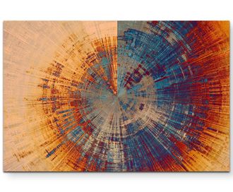 Paul Sinus Art Leinwandbilder | Bilder Leinwand 120x80cm Farbwirbel - abstrakt