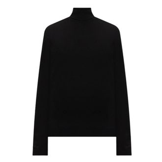 Woolrich COL Roul&eacute; EN Laine Dagneau Gg12 - Homme - Pulls - Noir - Taille: L