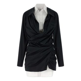 The Attico Femme, Robes, Multicolore, Taille: 38 FR Double Layer Mini Dress