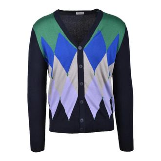 Ballantyne Baumwoll-Kaschmir-Strickjacke - - Knitwear - Herren - Mehrfarbig - 2XL