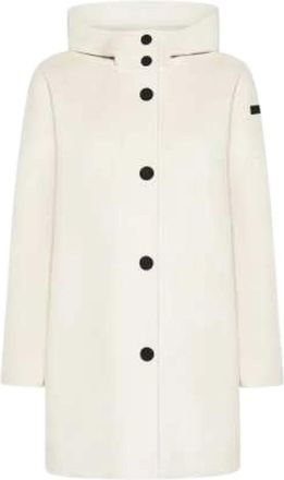 Roberto Ricci Design Rrd, Femme, Manteaux, Blanc, Taille: 34 FR Manteau &agrave; Capuche en Velours Technique